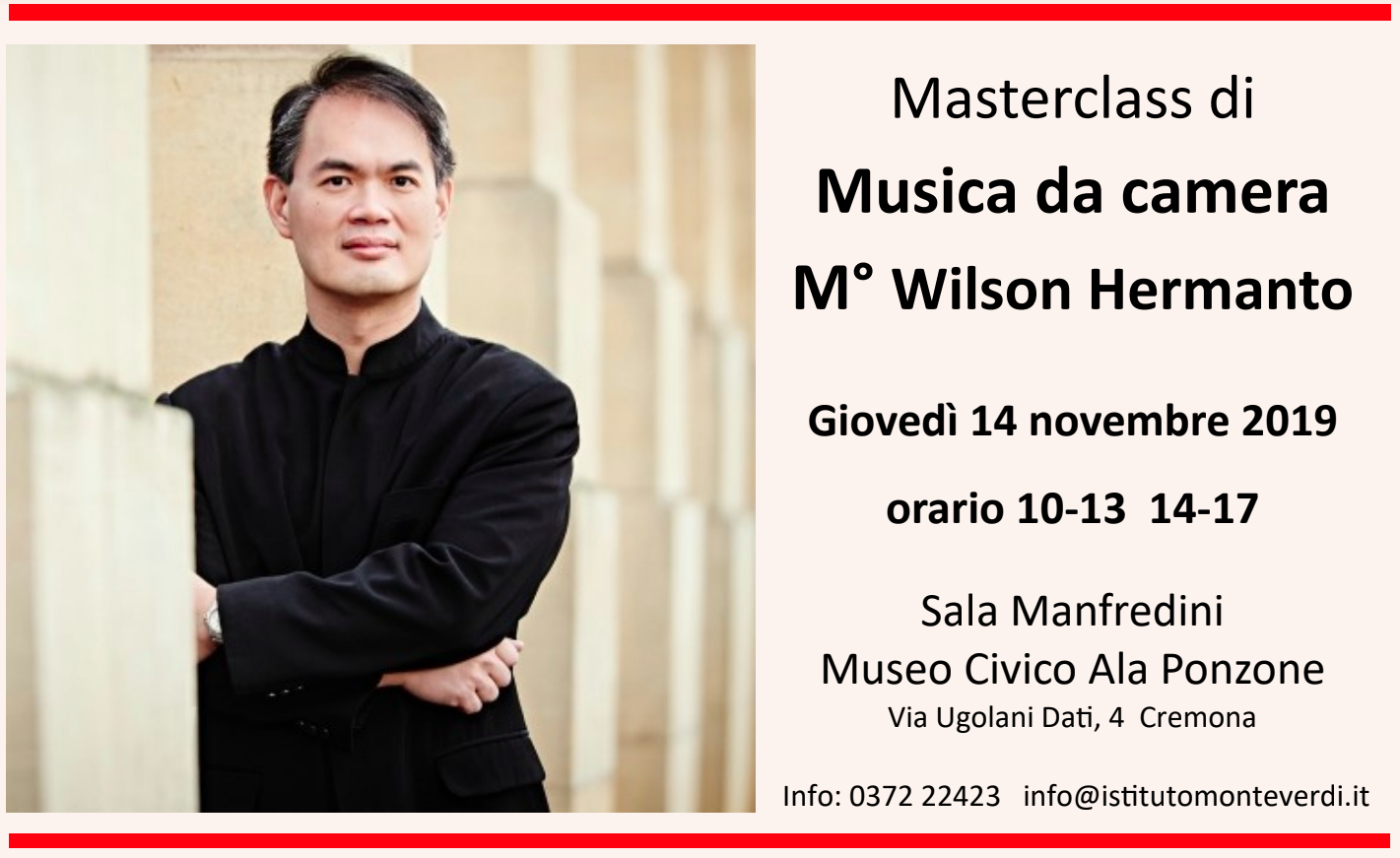 Chamber music masterclass with celebrated conductor Wilson Hermanto ...